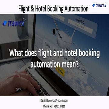 Flight & Hotel Booking Automation | Travel Automation | PPTX