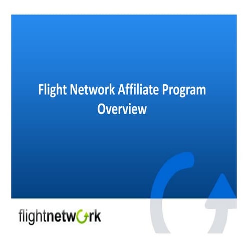 Flightnetwork affiliate cj sell sheet | PDF
