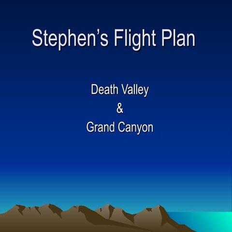 Flight Plan | PPT