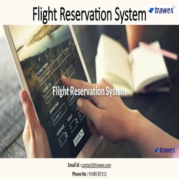 Flight Reservation System | Online Flight Reservation System | PPTX