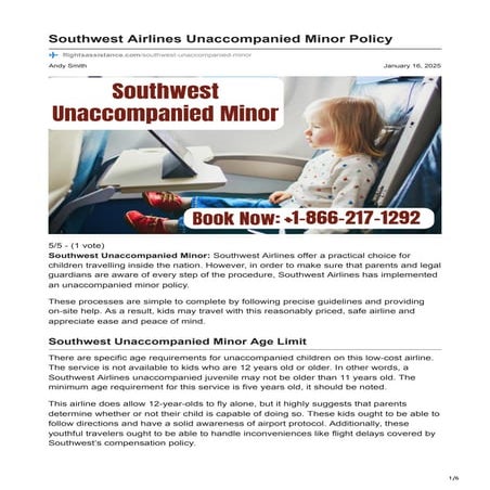 flightsassistance.com-Southwest Airlines Unaccompanied Minor Policy.pdf