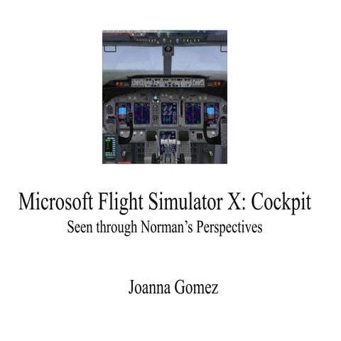 Flight simulator cockpit | PPT