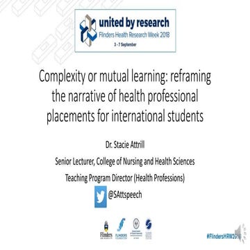 Complexity or mutual learning: reframing the narrative of health ...