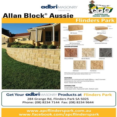 Flinders park apc_allanblock_aussie | PDF