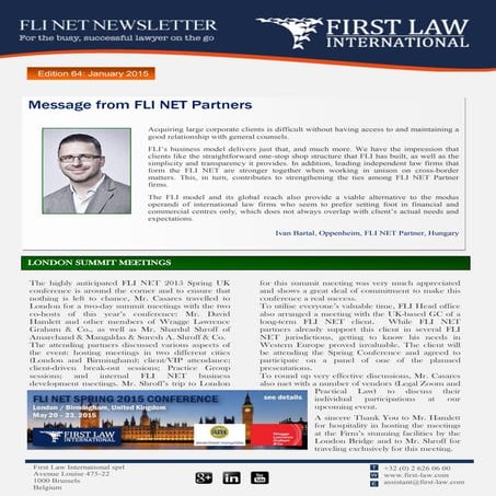 FLI News - Jan 2015 | PDF