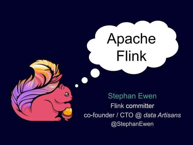 Apache Flink Overview And Use Cases Of A Distributed Dataflow System At Pre Hadoop Summit 5298