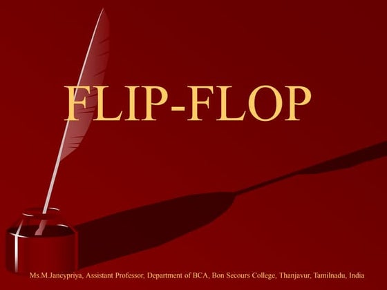 Flip-Flop || Digital Electronics | PPT