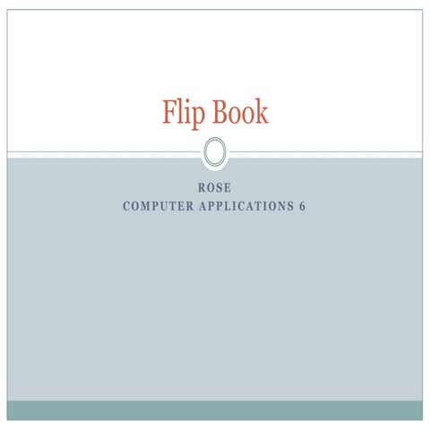 Flip book | PPT