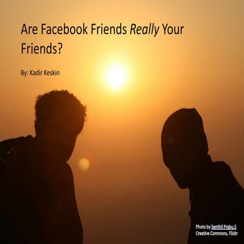 Online and Offline Friends | PPTX