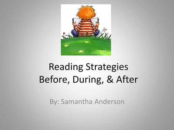 Reading Comprehension Strategies | PPT