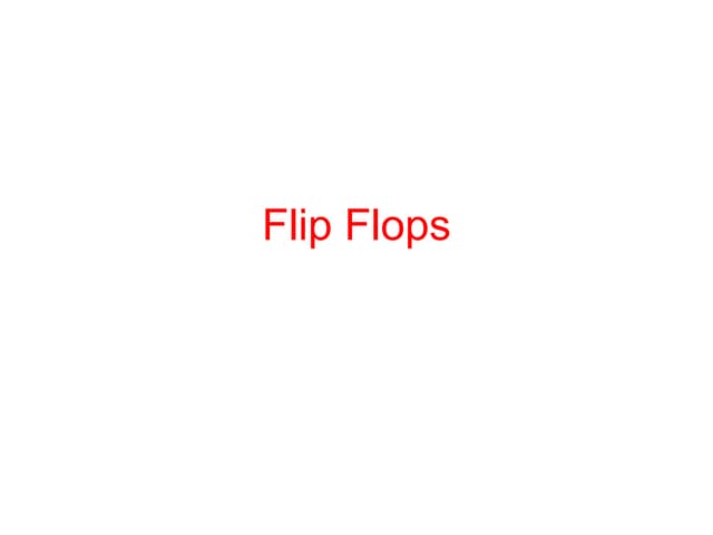 Flip Flops Sequential Circuit And Types Ppt Programming Languages