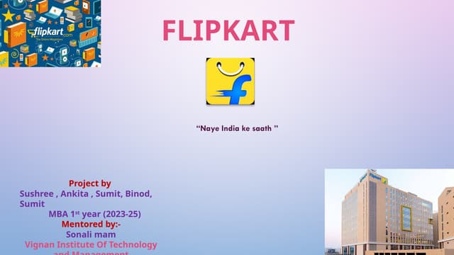 S.W.O.T analysis of Flipkart internet private LTD. | PPTX