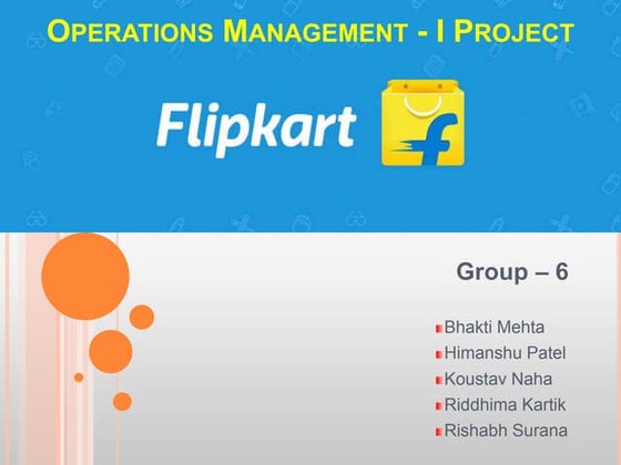 Flipkart | Inventory Management | Supply chain and distribution | PPTX