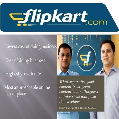 Flipkart | PPTX | Business | Business and Finance