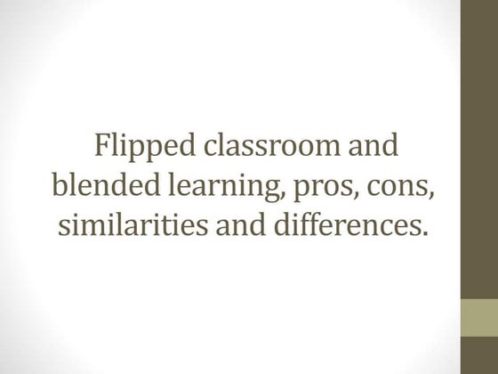 Flipped classroom 1 | PDF