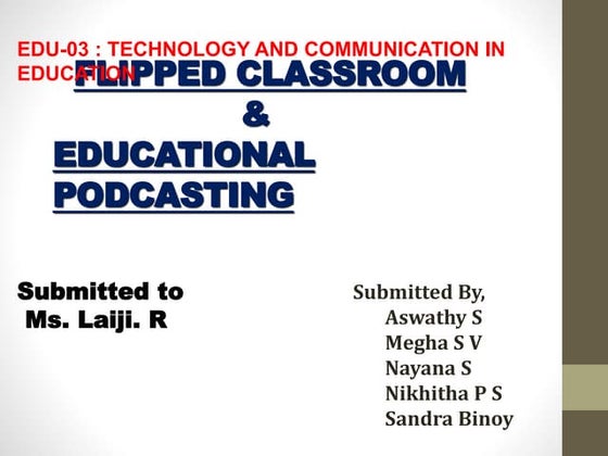 Educational Podcast in ICT enabled Education System.pptx