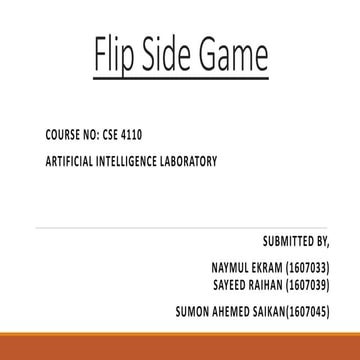 Reversi(Flip-Side) game | PPTX