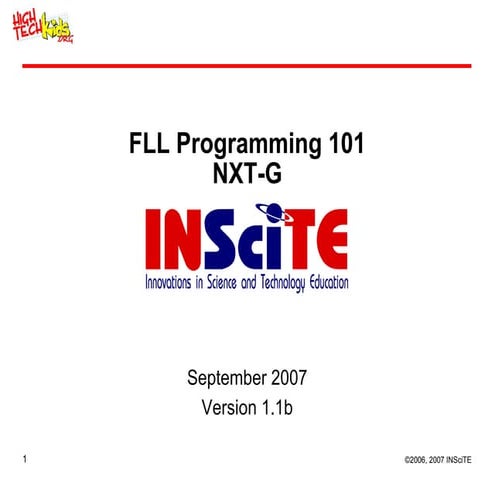 Fll programming 101_nxt_g | PPT