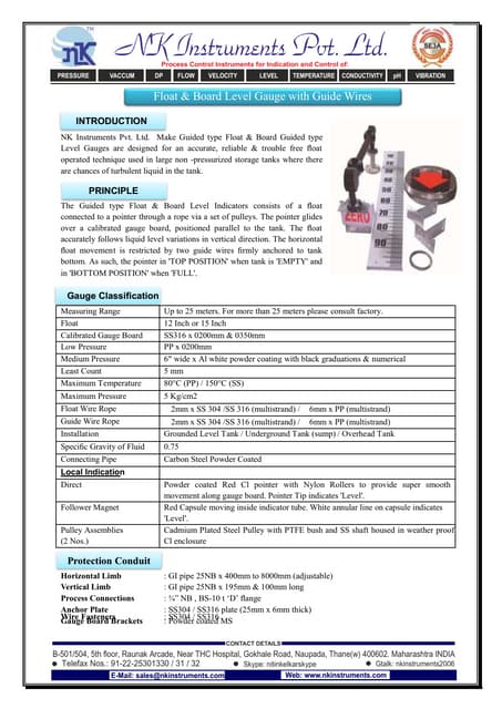 Transparent Flat Glass Level Gauge | PDF