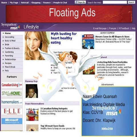 Floating Ads | PPT | Advertising Industry | Industries