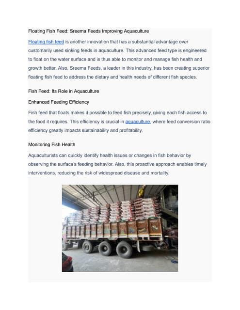 Floating Fish Feed_ Sreema Feeds Improving Aquaculture.pdf Floating Fish Feed_ Sreema Feeds Improving Aquaculture.pdf