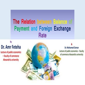 The Relation between Balance of Payment and Foreign Exchange Rate | PPT