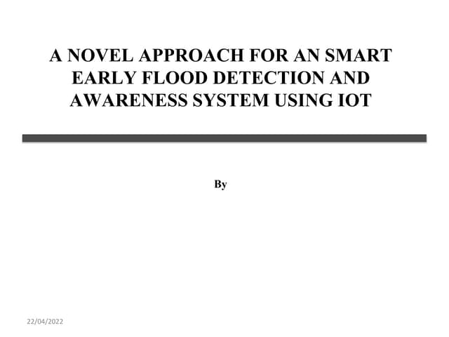 flood prediction final year project 8th | PPTX