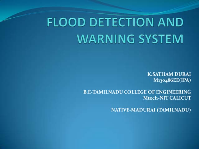 FLOOD MONITORING AND ALERTING SYSTEM | PDF