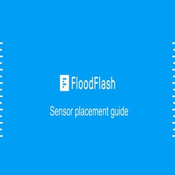 Flood flash sensor placement & trigger depth guide 08.21