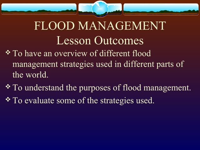 Design of flood control structures | PPT