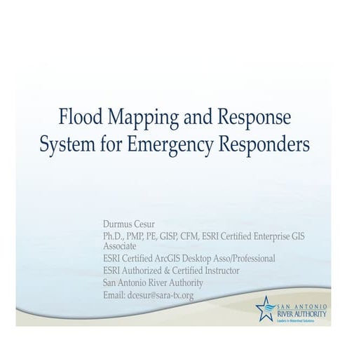 Flood modeling and mapping system for emergency responders | PDF