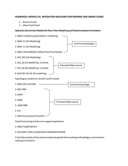 hecras presentation for engineering civil | PPTX
