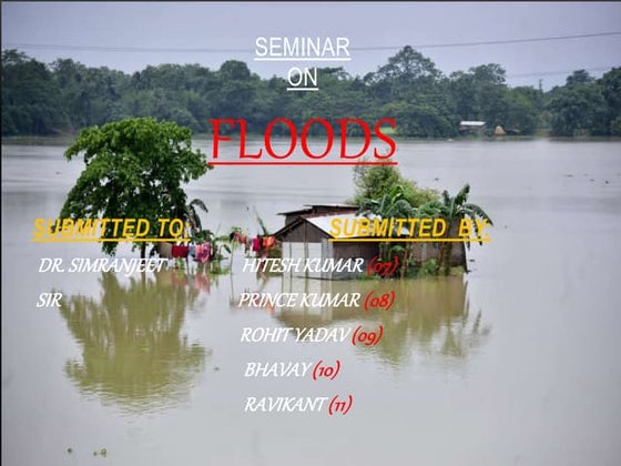 Flood project case study rk | PPT