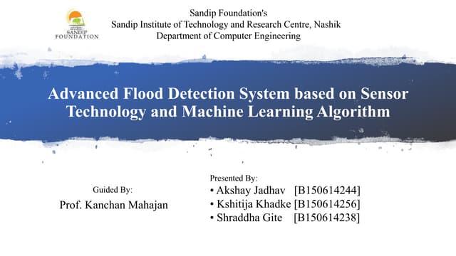 flood prediction final year project 8th | PPTX