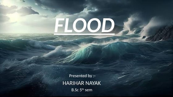 Disaster Management and Risk Reduction: The Flood | PPTX
