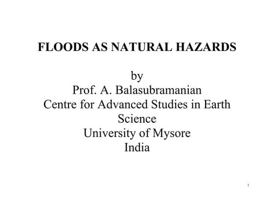 floods | PPT