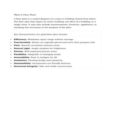 Floor Plan key characteristics line ventiliation, etc .docx