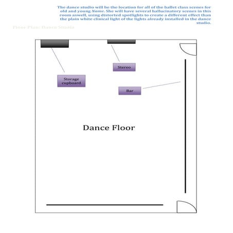 Dance Studio Floor Plan Layout
