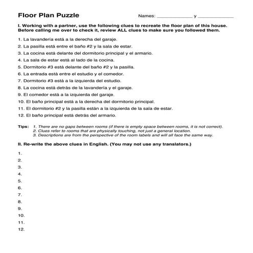 Floor plan puzzle | PDF