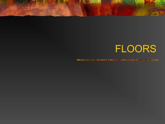 Types of ground floors | PPT | Civil Engineering Industry | Industries