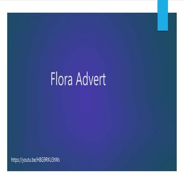 Flora advert | PPTX