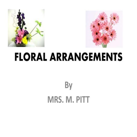 Floral arrangement | PPTX