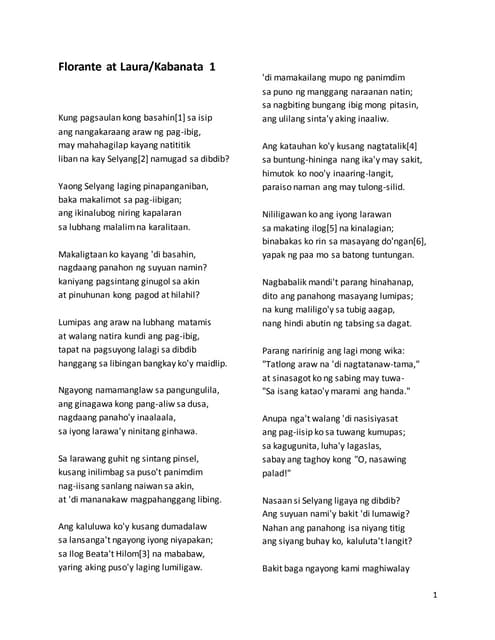 FLORANTE AT LAURA | PPT