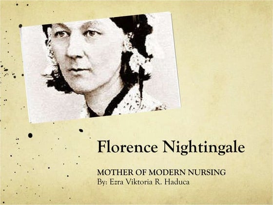 Florence Nightingale's Environmental Theory of Nursing | PPTX