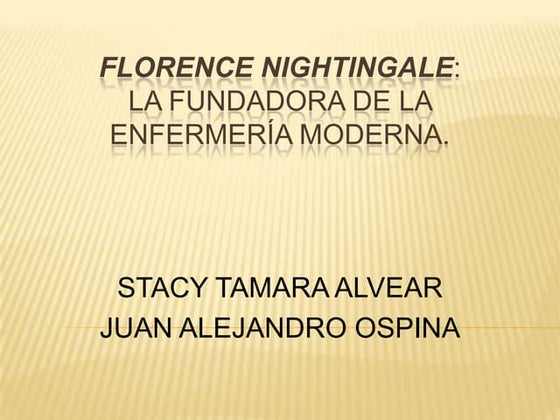 Teoría de Florencia Nightingale | PPT