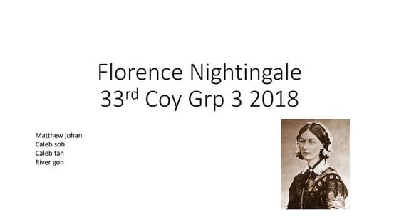 Florence Nightingale.pptx | Healthcare Industry | Industries
