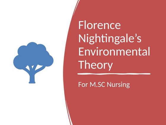 Florence Nightingale's Environmental Theory of Nursing | PPTX