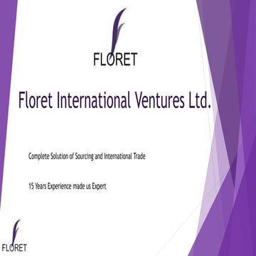 Floret Group - An International Trade Company | PPTX
