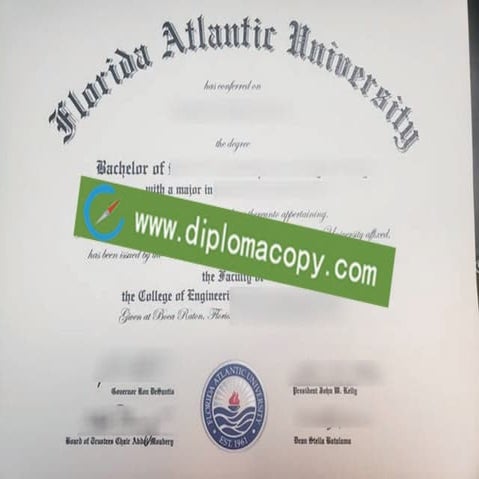 Florida Atlantic University diploma | PPT
