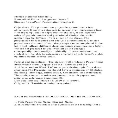Florida National UniversityBiomedical Ethics Assignment Week 2.docx